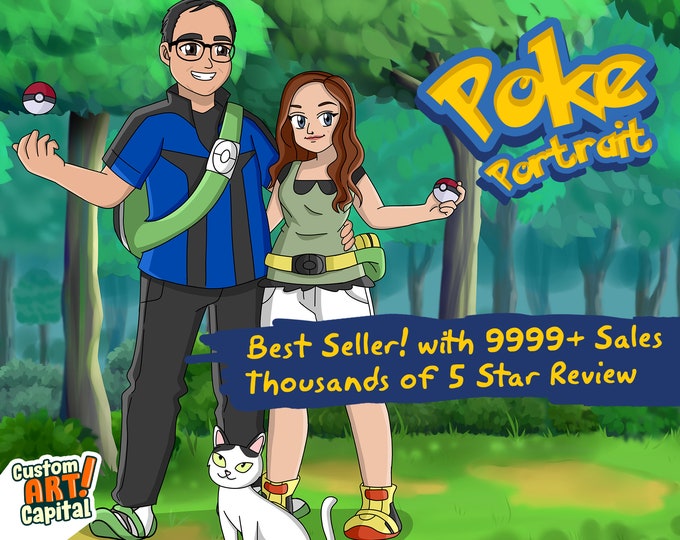 Custom POKEMON Character Portrait From Photo (DIGITAL COPY ...