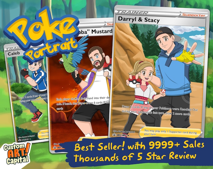 Father's Day Pokemon Card, Custom Pokemon Card, Gift for Dad, Father's ...