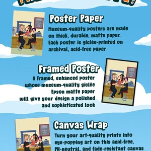 Print Your Artwork - Canvas Wrap - Framed Poster - Enhanced Matte Paper ...