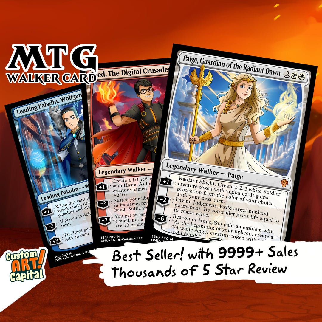 SALE! Custom MTG Walker Card - Personalized Magic Style - Christmas ...