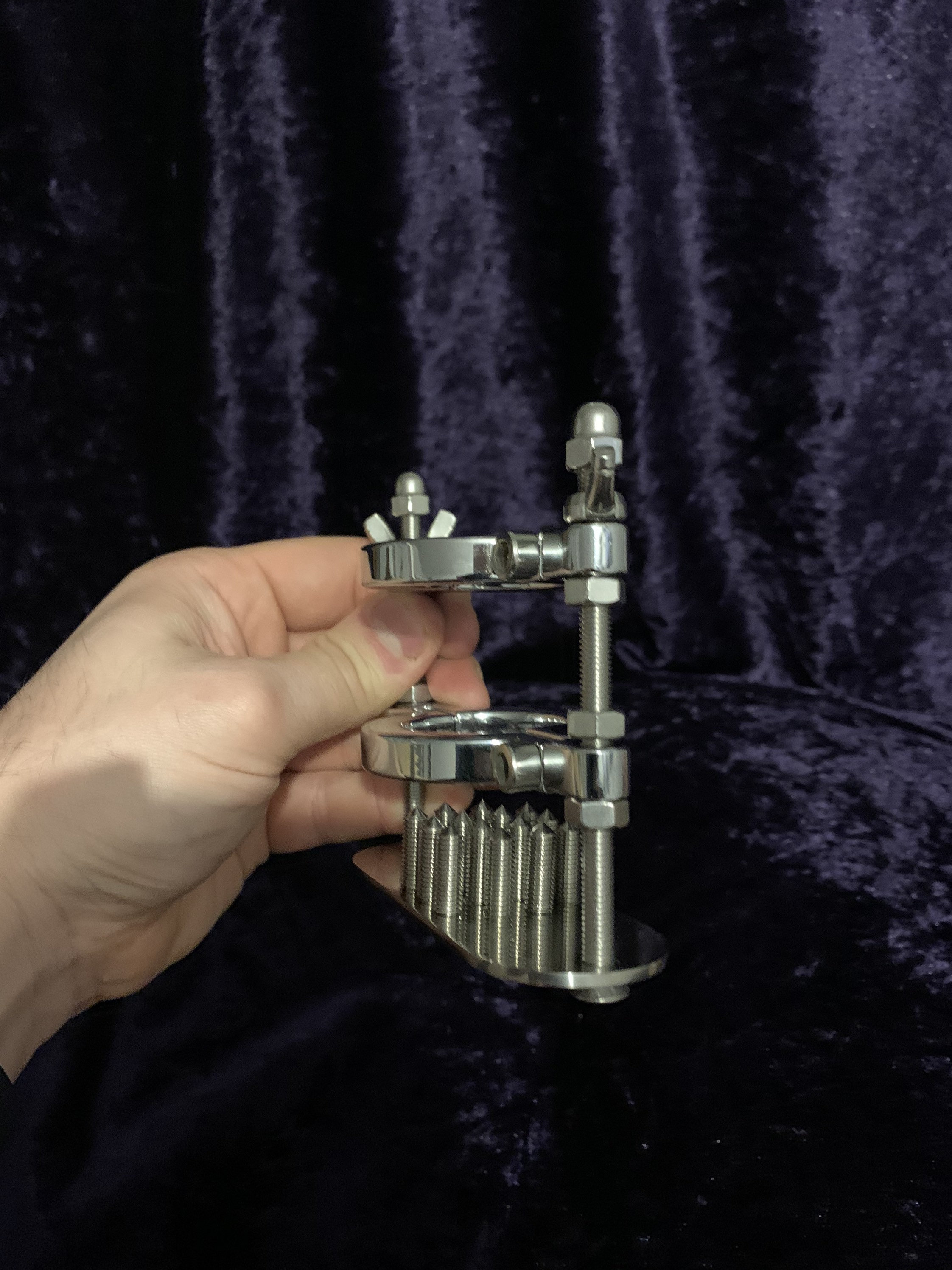 BDSM CBT Scrotum Ball Crusher With Spikes - Etsy UK