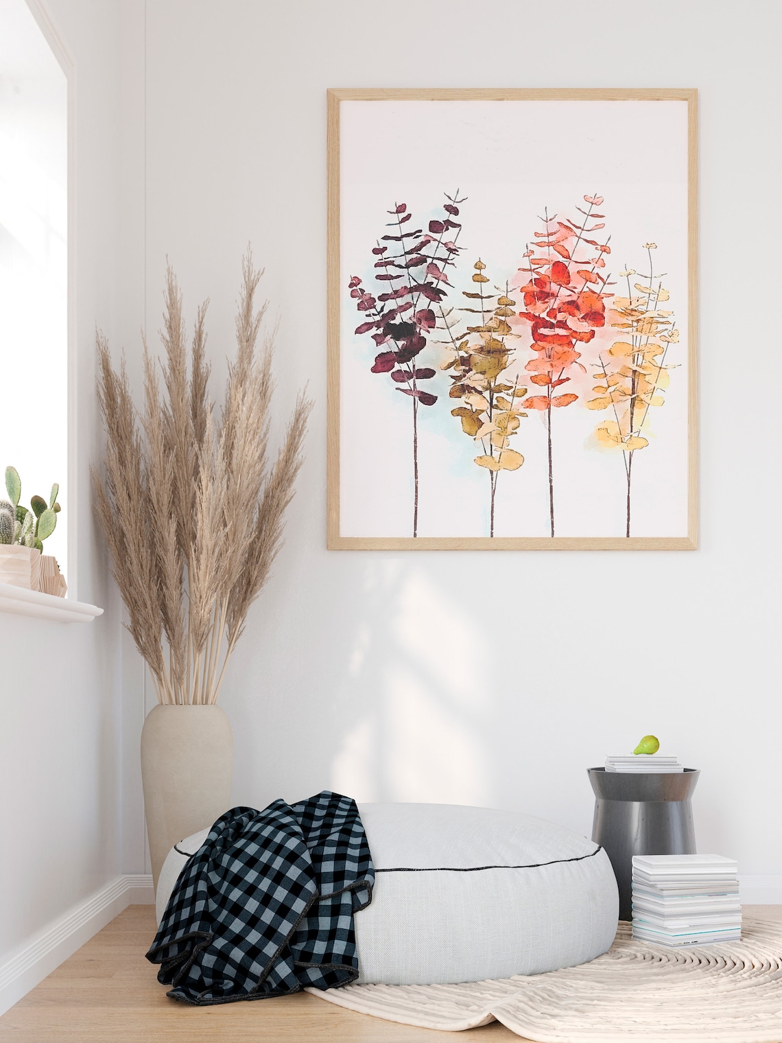 Fall Leaf Print Fall Wall Art Thanksgiving Gift Print Thank - Etsy