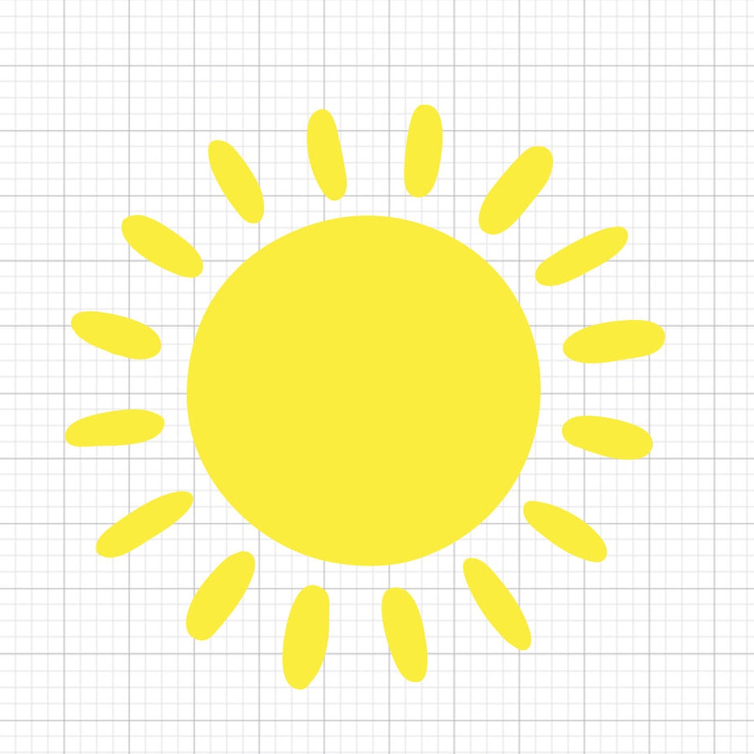 Sunshine SVG Clipart Svg File Svg Clip Art Cricut Cut - Etsy