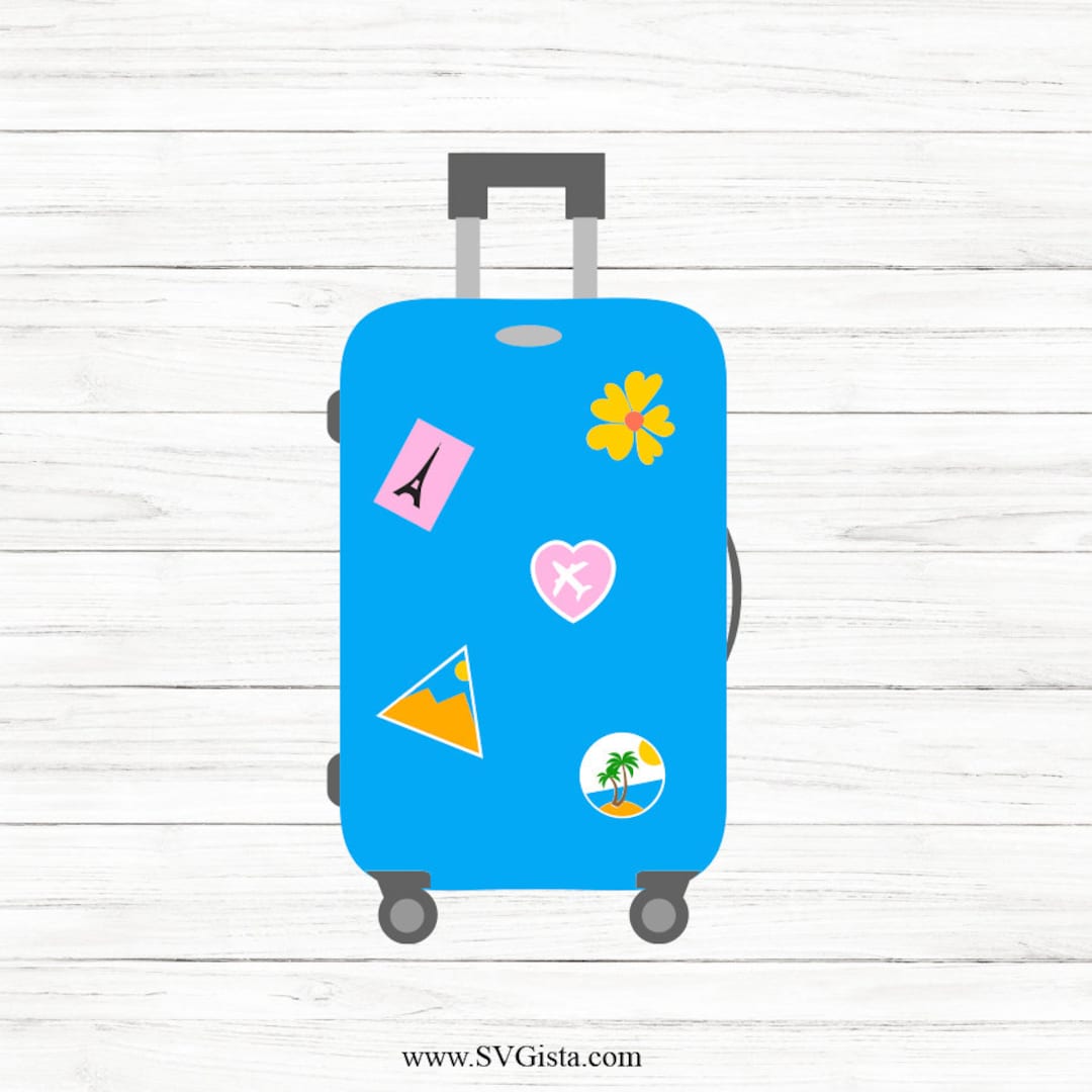 Suitcase Svg, Luggage Svg, Travel Svg, Vacation Svg, Cricut Svg Files ...