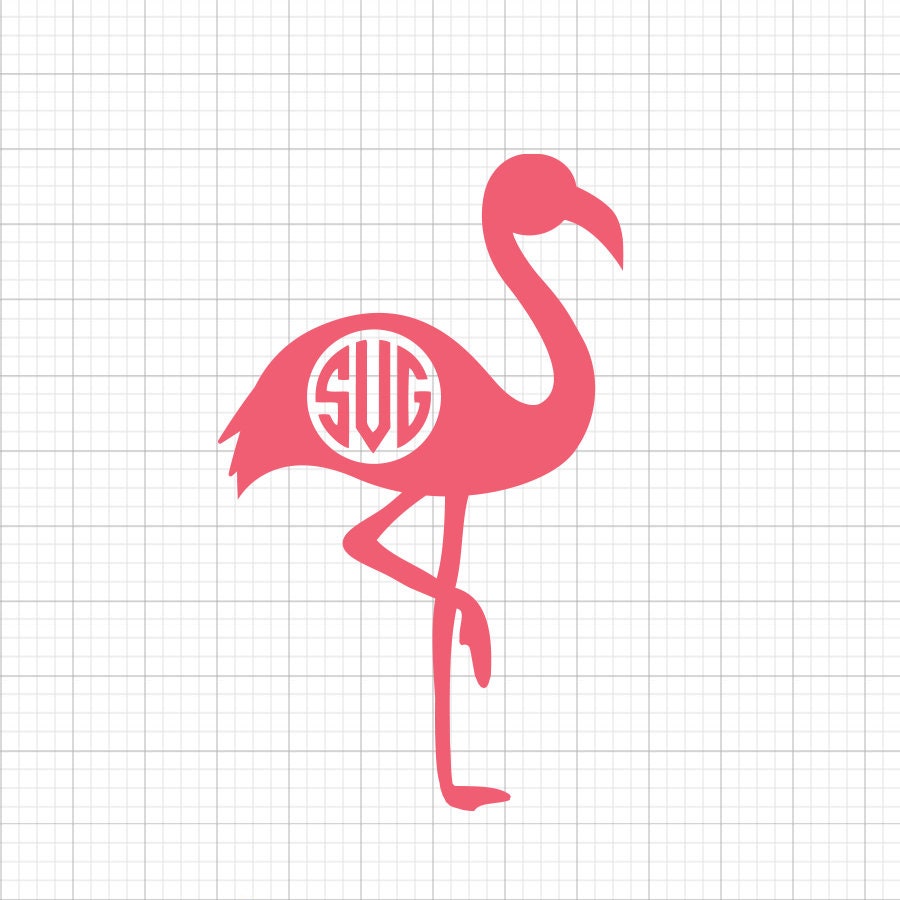 Flamingo Monogram SVG Files for Cricut | Digital Download | DIY Craft ...