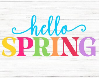 Cricut Spring Sign | Etsy