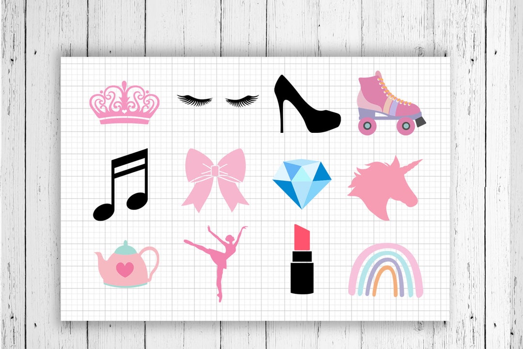 Girls SVG Illustrations Bundle, SVG Illustrations, Svg File, Cricut ...
