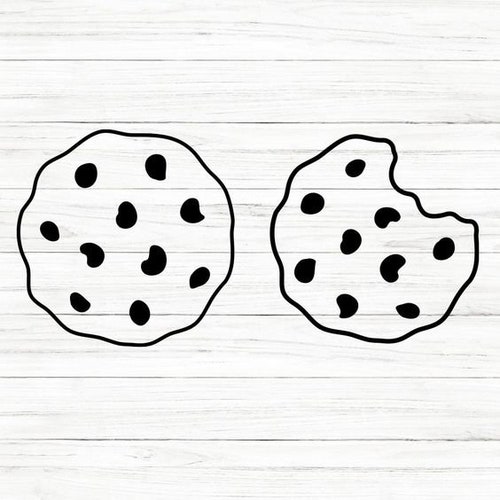 Chocolate Chip Cookie SVG Cutting File - Etsy