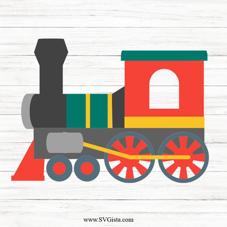 Tren SVG Cortar Archivo, Locomotora Svg, Archivos Cricut Svg, Silueta ...