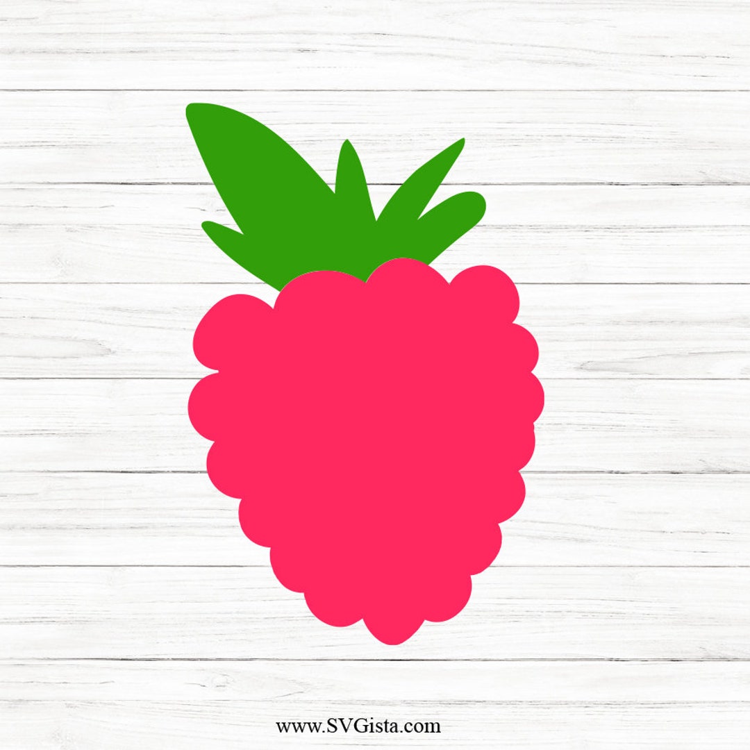 Raspberry Svg Berry Clipart Fruit Svg Cutting File Summer - Etsy