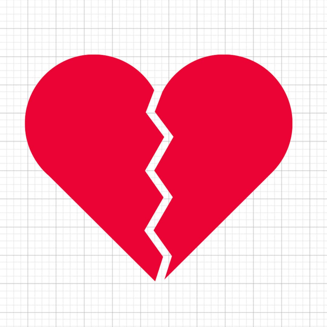 Broken Heart Svg, Svg Files, Svg Files for Cricut, Svg Cricut, Svg ...