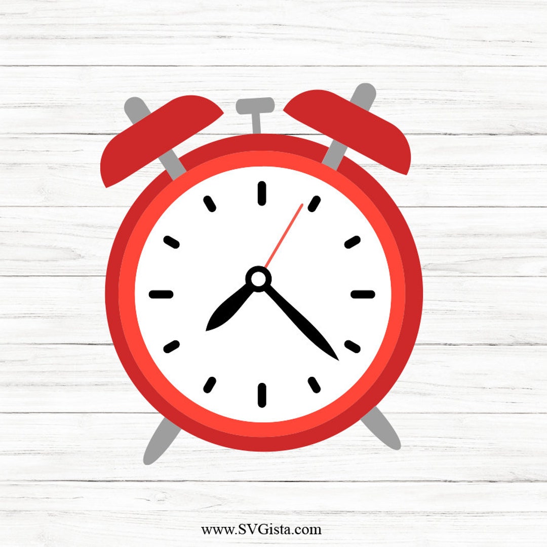 Alarm Clock Svg, Svg Files, Svg Files for Cricut, Svg Cricut, Svg ...