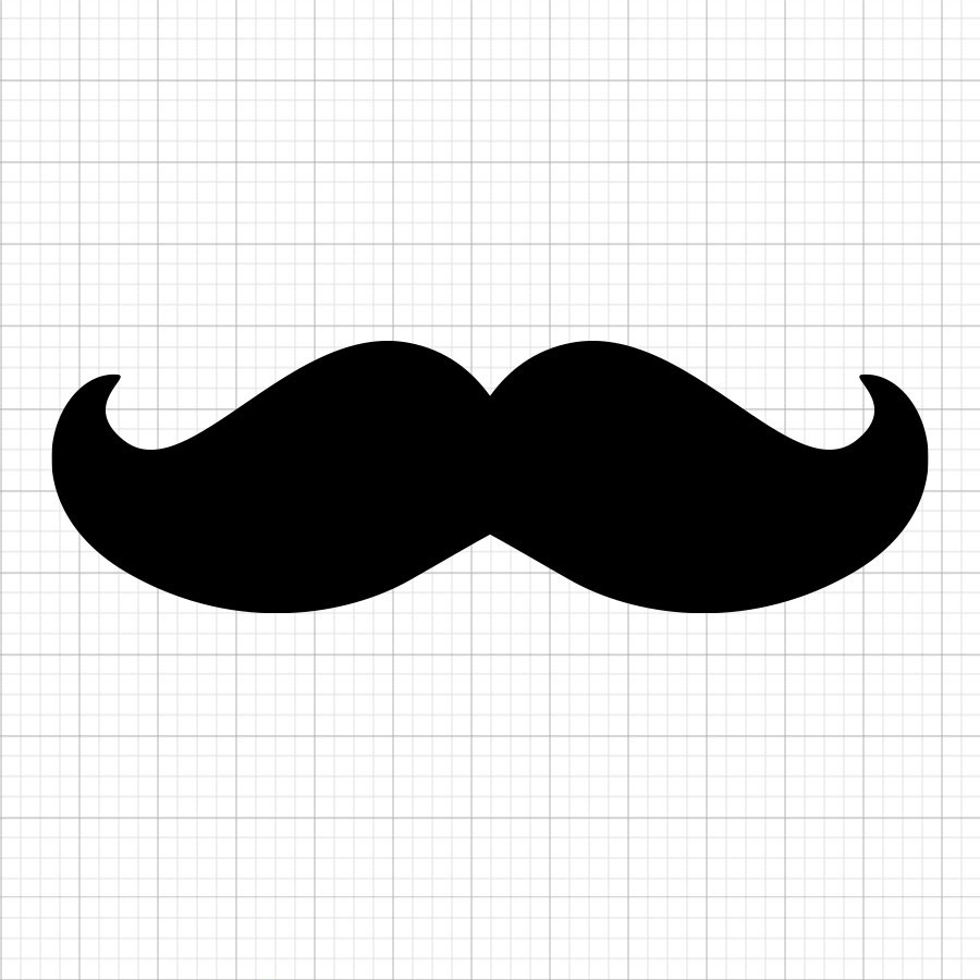 Commercial Use Mustache File Digital Download Cut File Etsy 