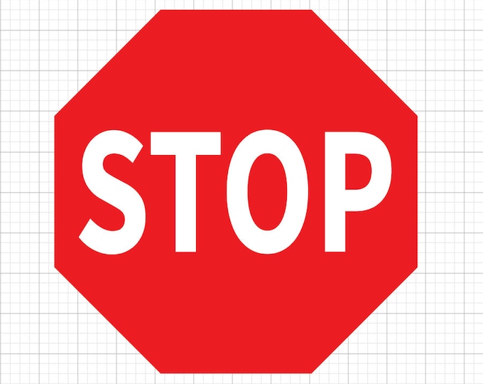 Stop Sign Vector .eps, .svg, .dxf & .png Vinyl Cutter Ready, T-shirt ...