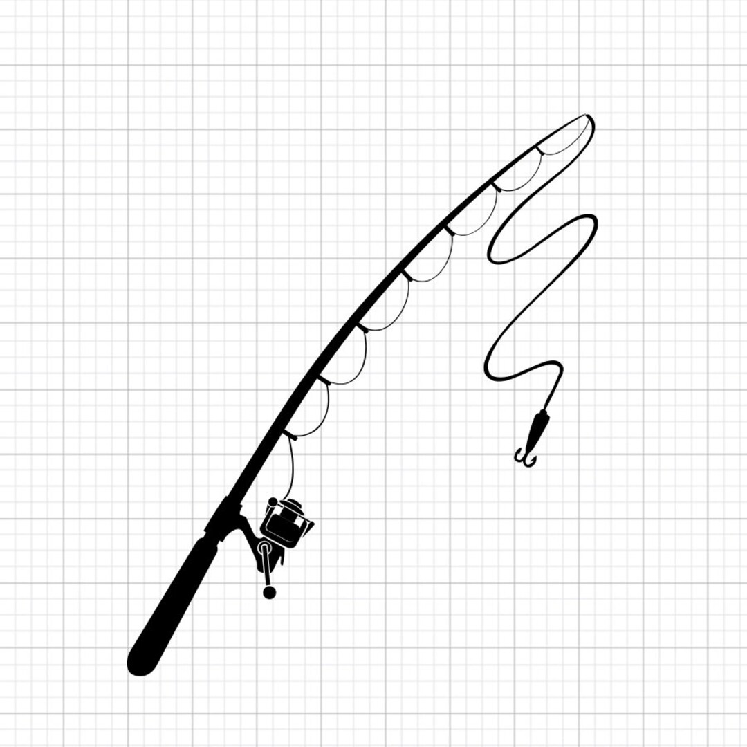 Fishing Rod Svg, Svg Files, Svg Files for Cricut, Svg Cricut, Svg ...