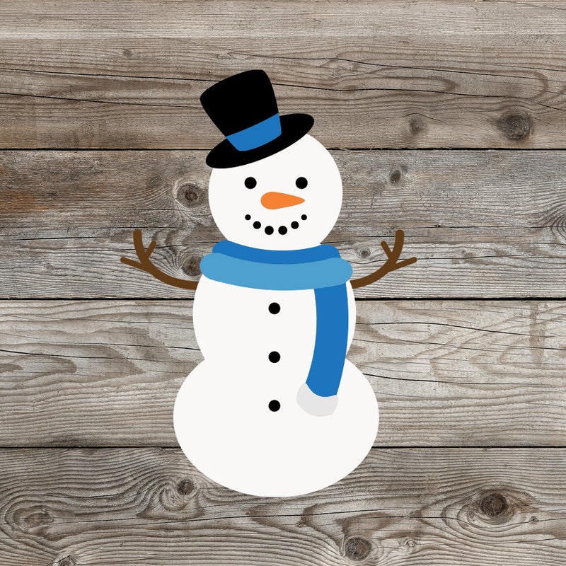 Snowman Svg File - Etsy