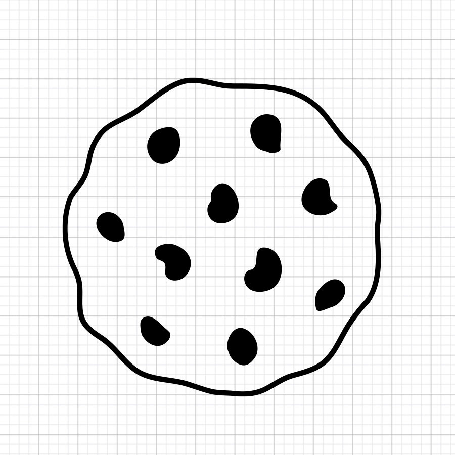 Cookie Outline Clipart