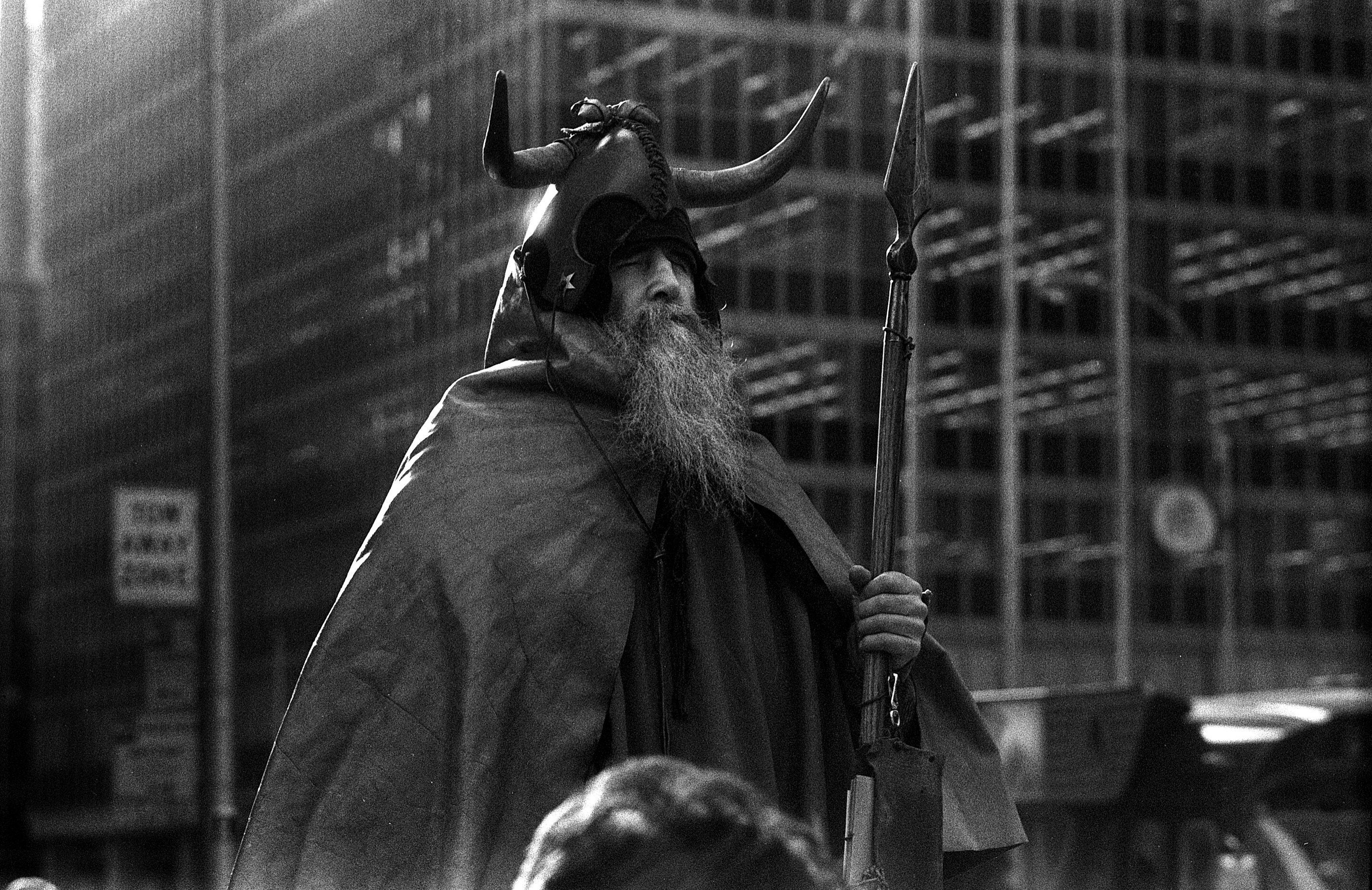 The Famous Moondog Close up on 6th Ave Manhattan Sidewalk Vintage Black ...