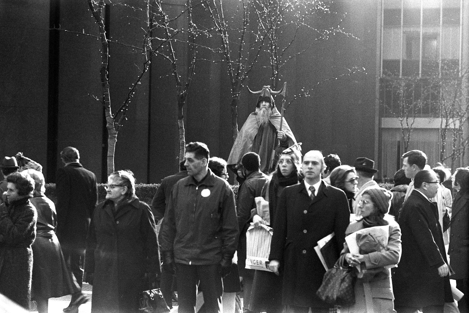 The Famous Moondog and Commuters on 6th Ave Manhattan 1969 Vintage ...