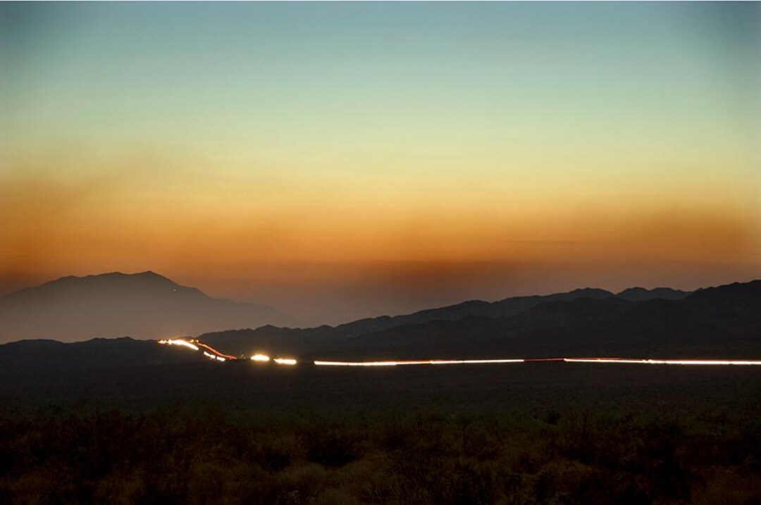 Taillights Heading to Los Angeles Interstate 10 Late Light Color ...