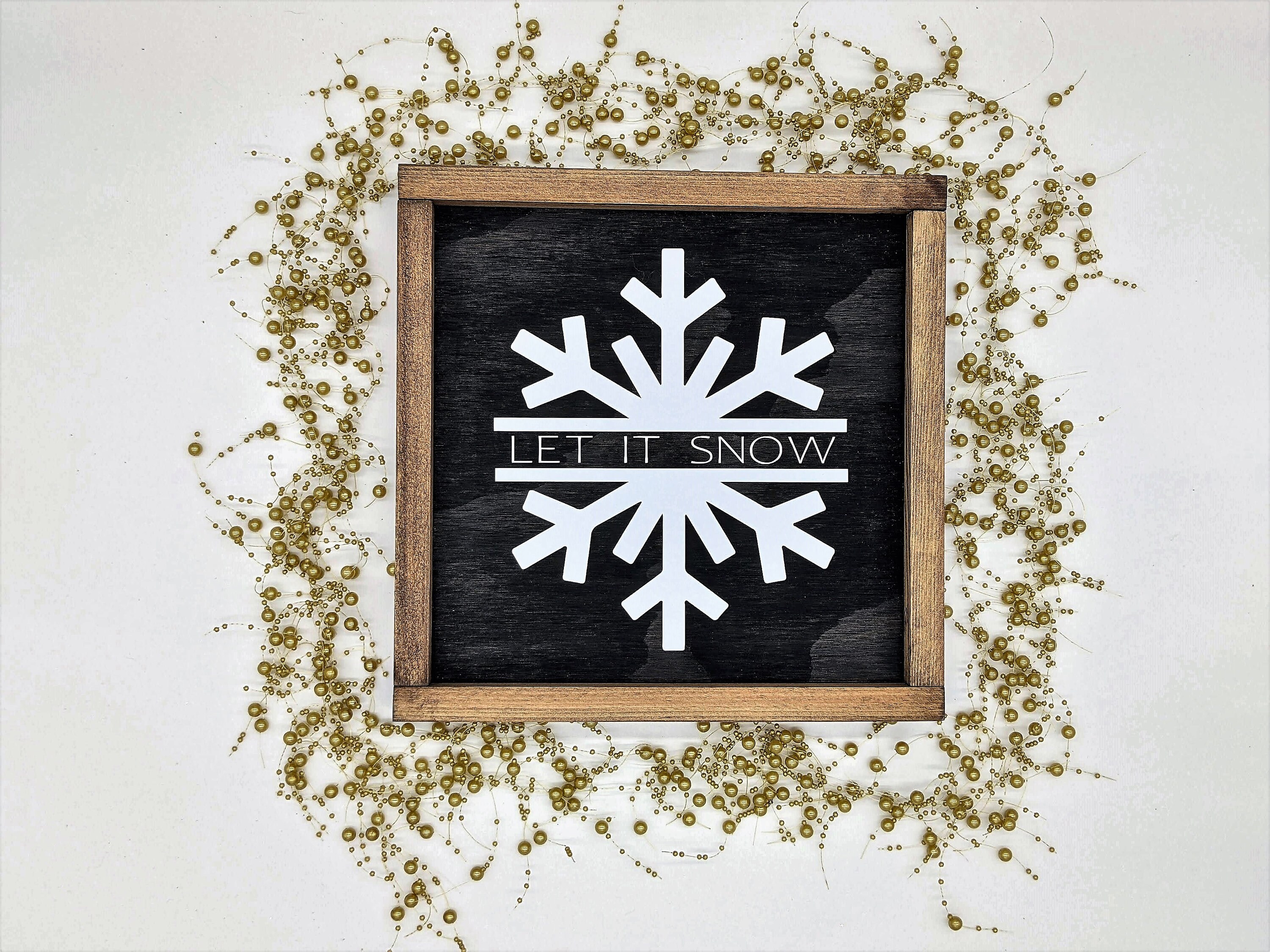 Let It Snow Sign Christmas Sign Winter Sign Winter Decor - Etsy