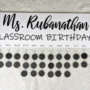 Birthday Board, Classroom Birthday Sign, Birthday Calendar, Classroom ...