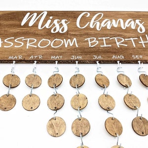 Birthday Board, Classroom Birthday Sign, Birthday Calendar, Classroom ...