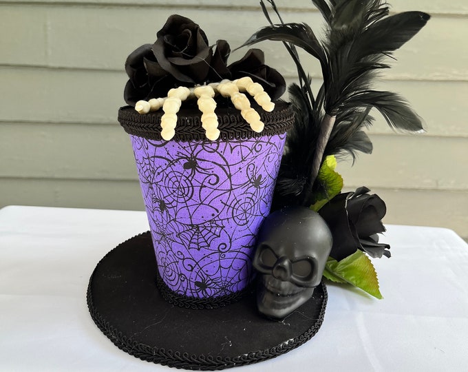 Mini Top Hat, Halloween Mini Top Hat, Wreath Attachment, Wreath Accent ...