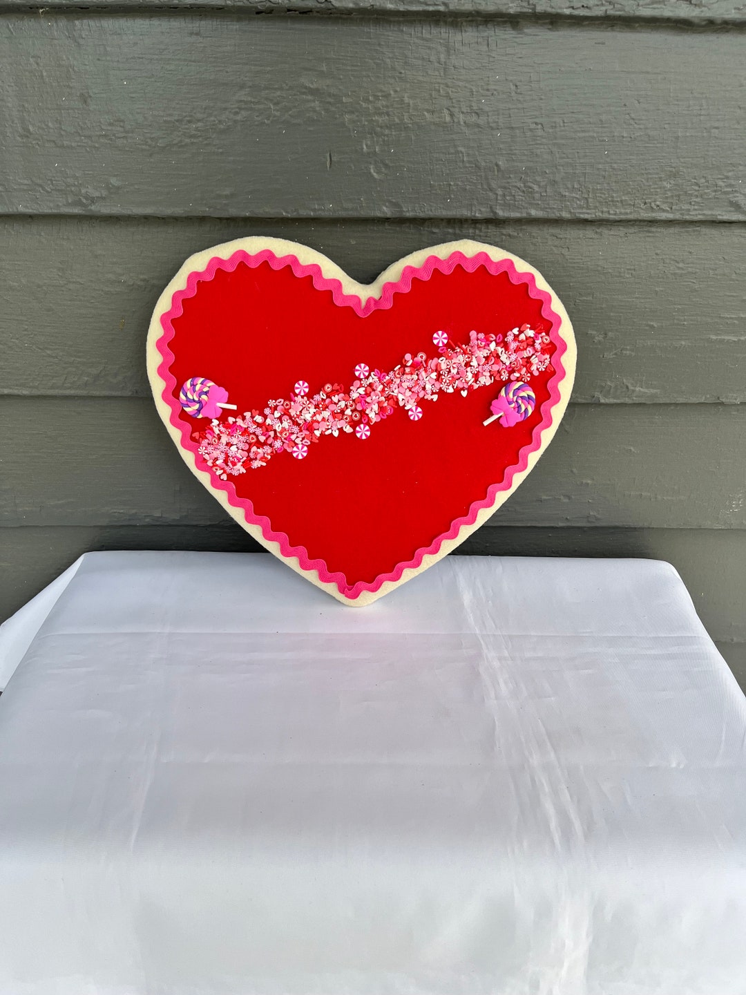Heart Wreath Attachment, Wreath Attachment, Valentines Wreath, Heart ...