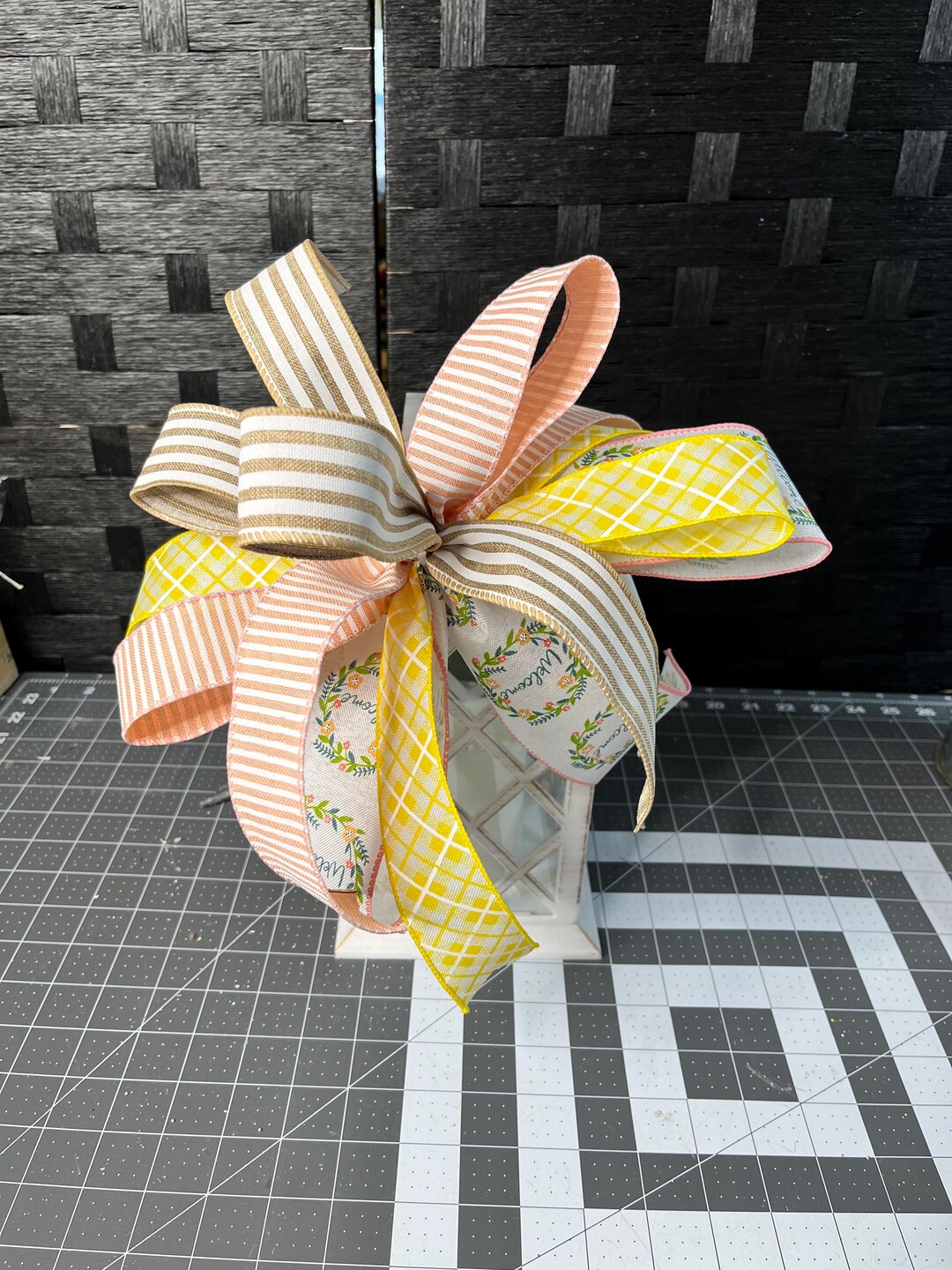 Butterfly, Monarch Butterfly Bow, Summer Tree Topper Bow, Wired Ribbon ...