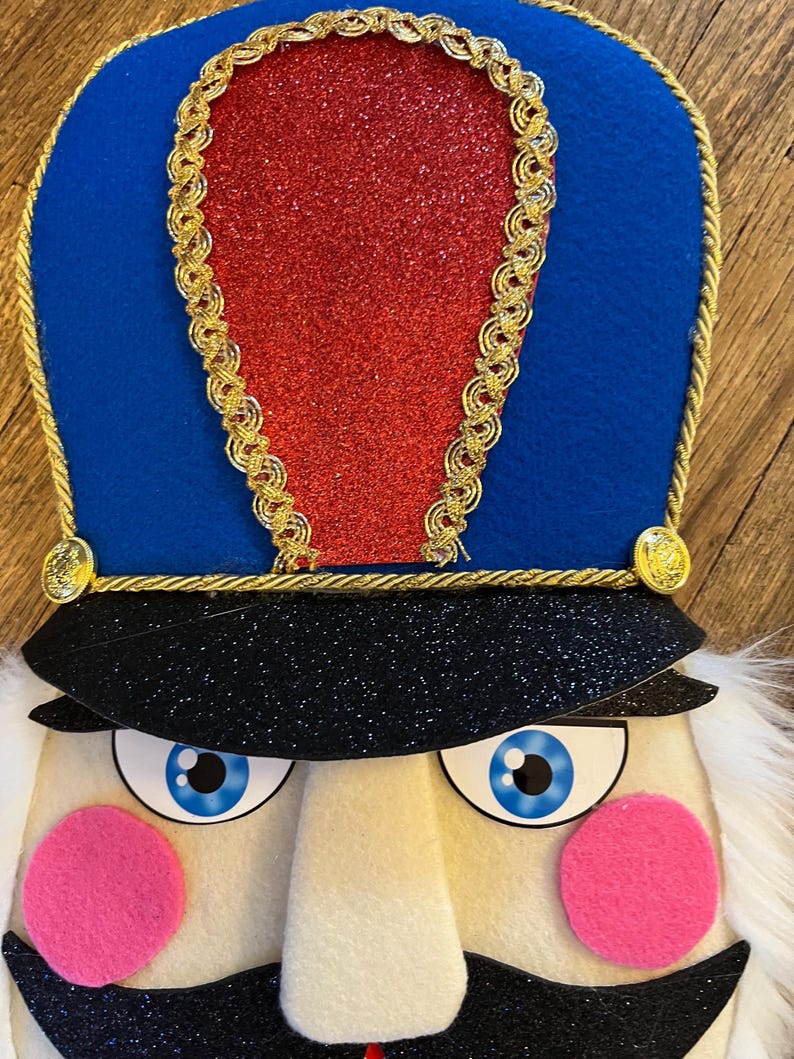 Traditional Nutcracker Wreath Attachment, Christmas, - Etsy