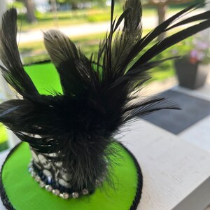 Micro Mini Halloween Top Hat, Skull Fabric Wreath Accent, Foam Decor (3 ...