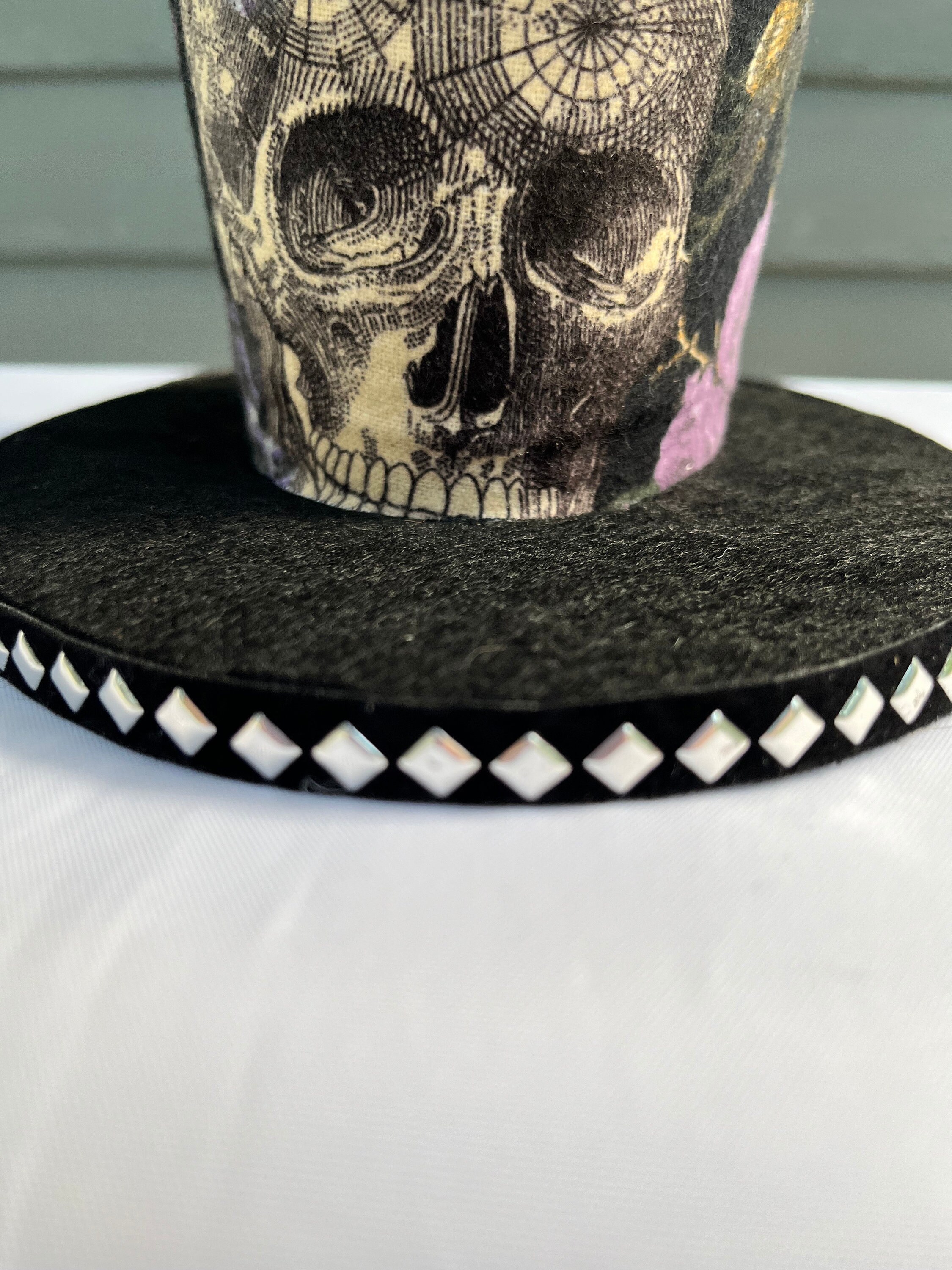 Mini Top Hat, Halloween Mini Top Hat, Wreath Attachment, Wreath Accent ...