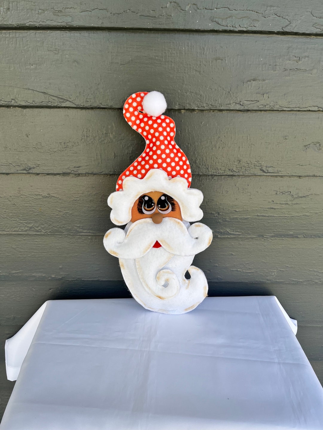 Santa Wreath Attachment, Wreath Attachment, Christmas Wreath, Santa ...