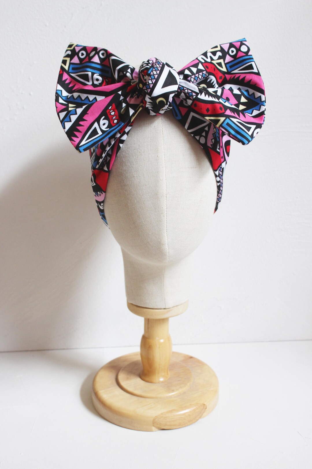 Extra Long Ultra Wide Wired Pattern Headband|tie Knot|twisted|fabric ...