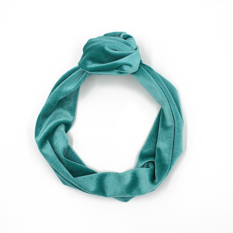 Extra Long Wide Wired Velvet Hair Scarf|ponytailbraid|hair Bun|turban ...