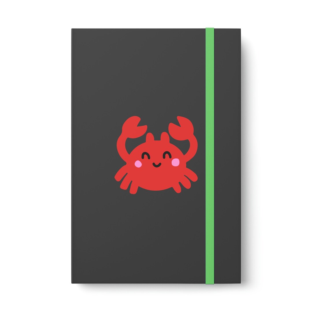 Cute N' Happy Crab on Chromanote a Colorful Notebooks for Journaling ...