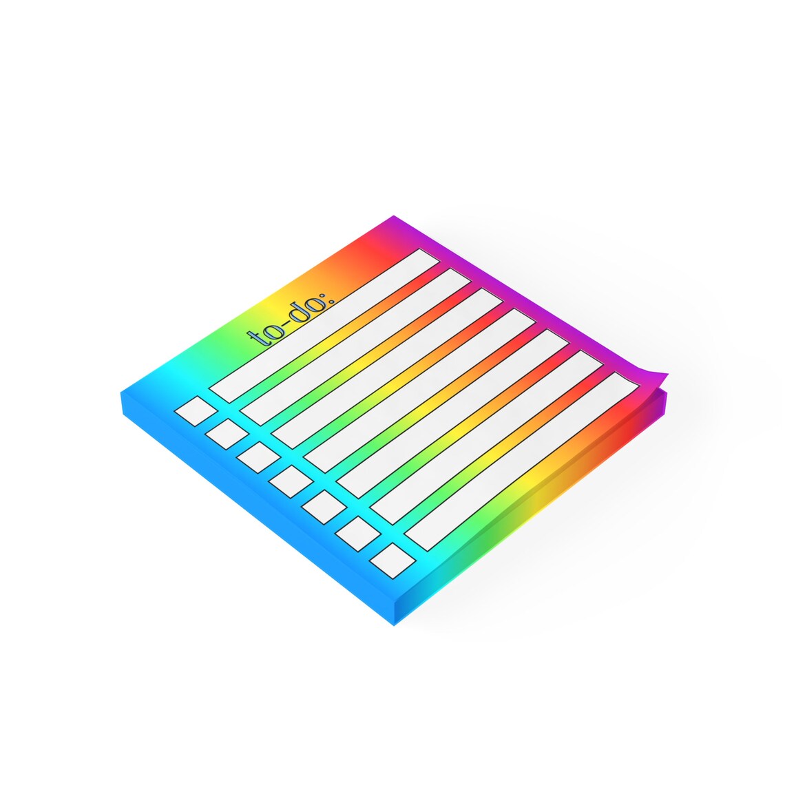 Rainbow To-do Post-it® Note Pads - Etsy