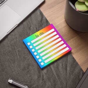 Rainbow To-do Post-it® Note Pads - Etsy