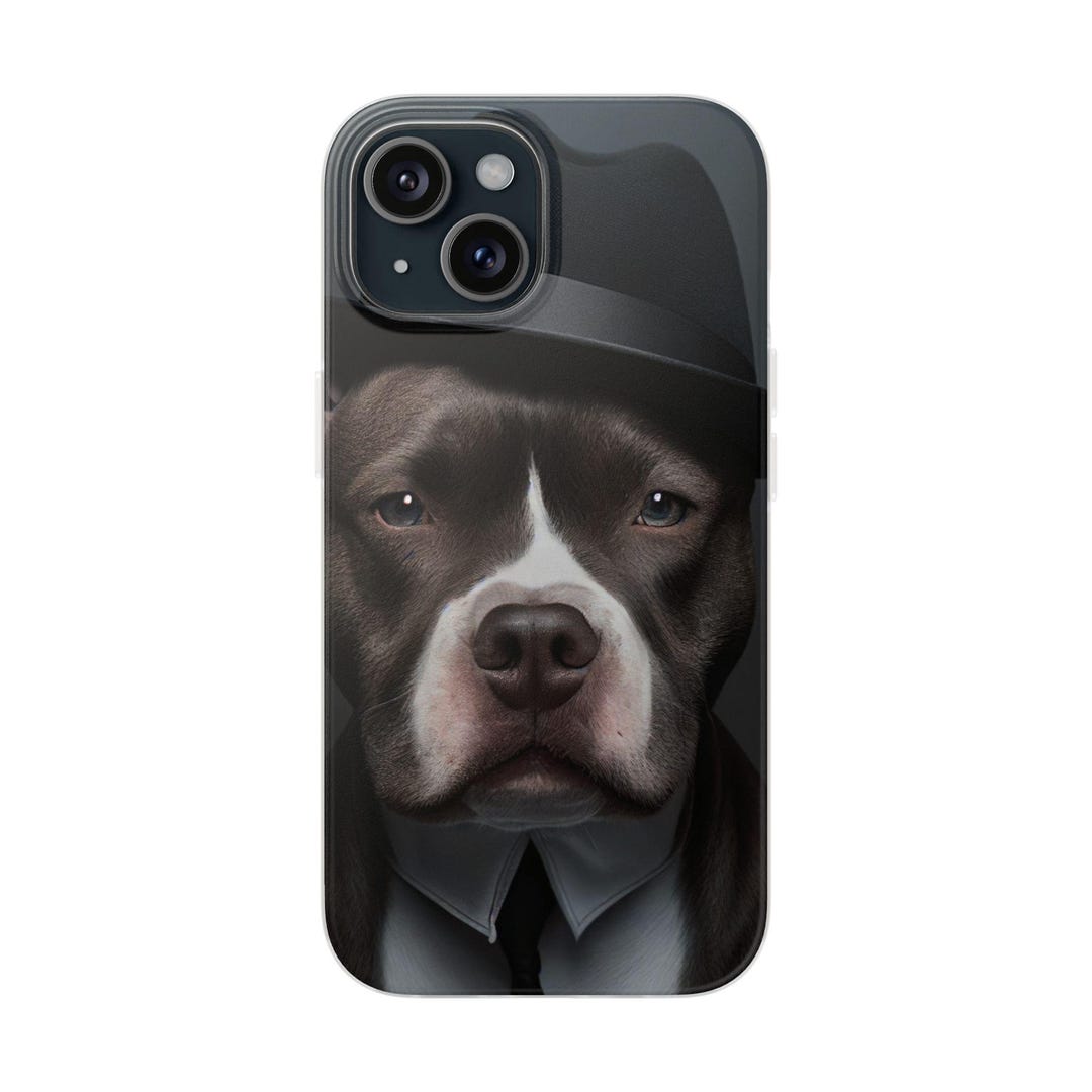 Portrait of Dapper Pit Bull in Suit and Bowler Hat Graphic Design on ...