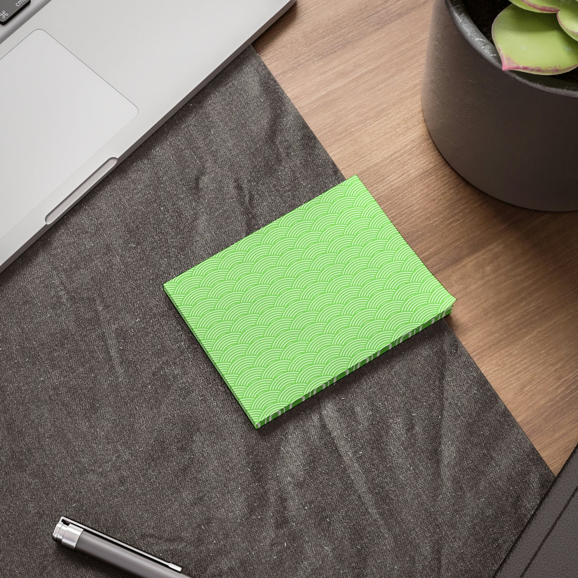 Eco Post-its Green Seamless Wave Pattern Post-it® Note Pads Get ...