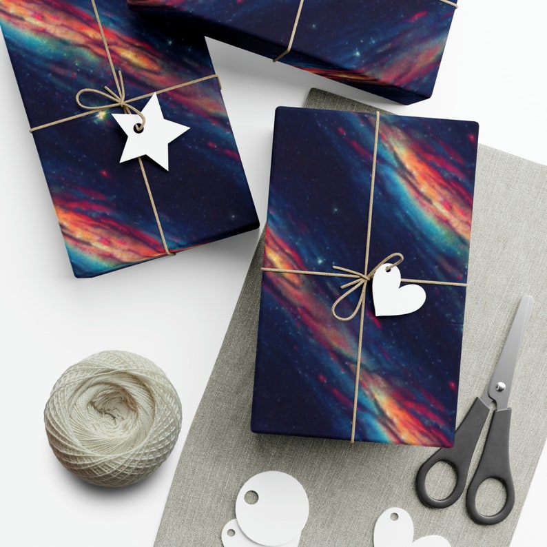 Sustainable Eco-gift Wrap | Galaxy Wrapping Paper for Any Holiday and ...