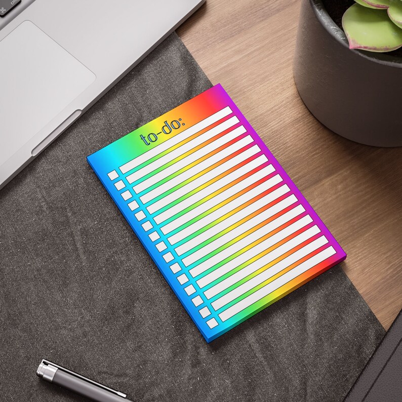 Rainbow To-do Post-it® Note Pads - Etsy