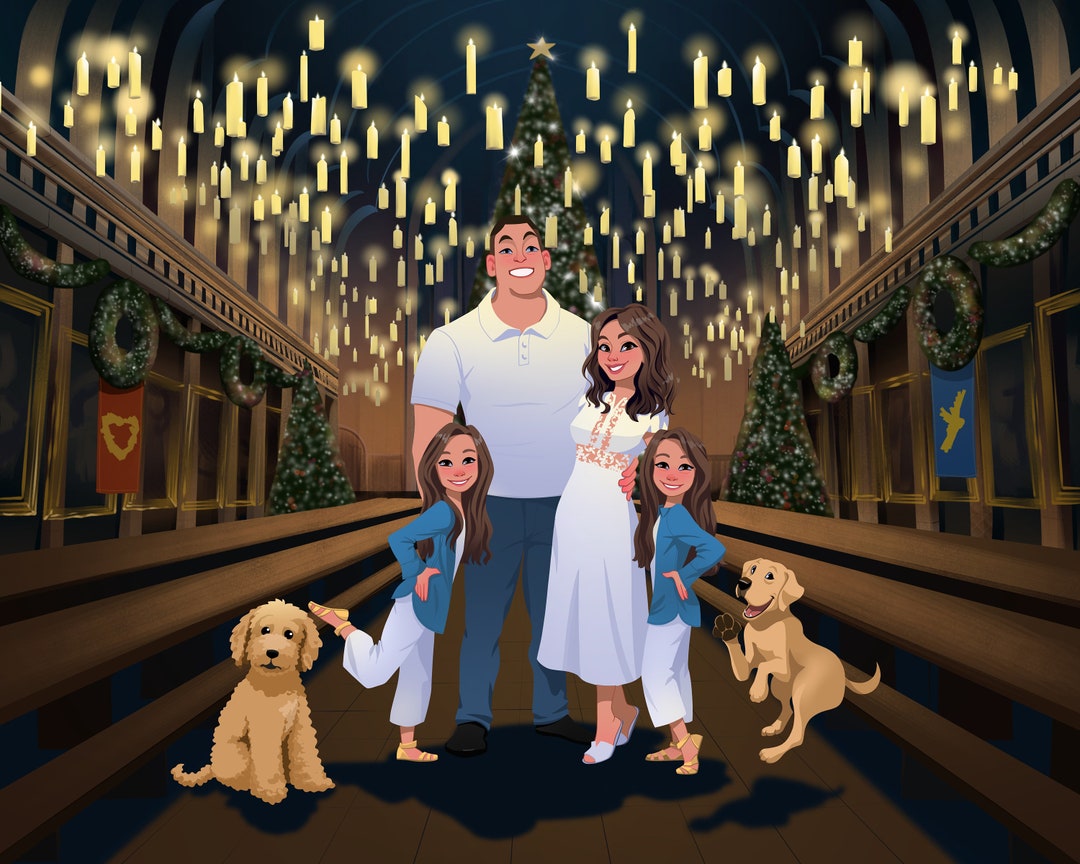 Magical Custom Portrait for Harry Potter Fans Unique Hogwarts Portrait ...