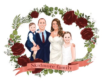 Personalized Art From Photo Digital Portrait Custom - Etsy