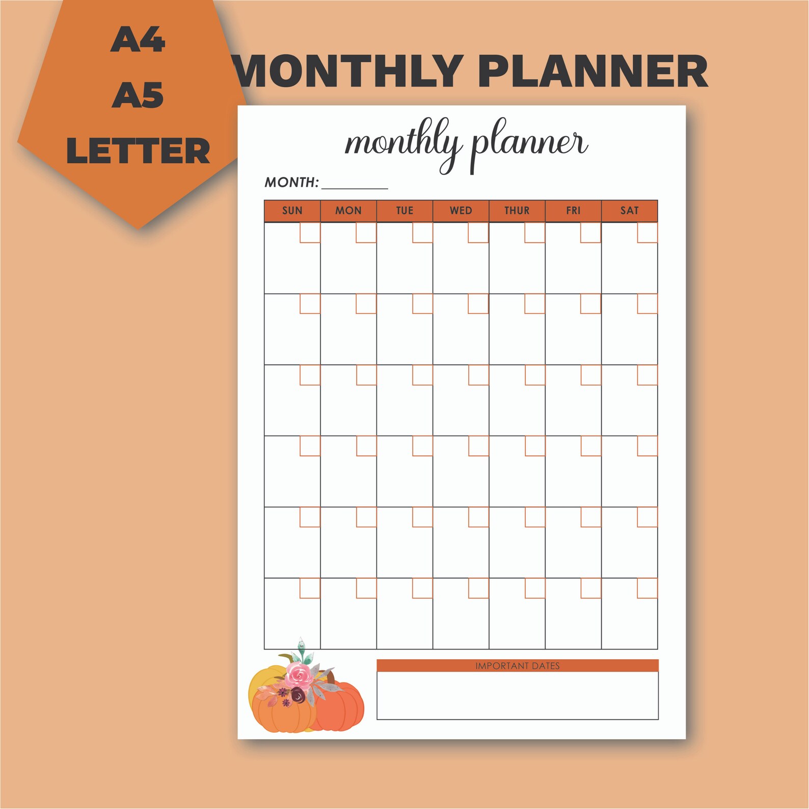 Fall Planner Bundle Printable daily planner weekly planner | Etsy