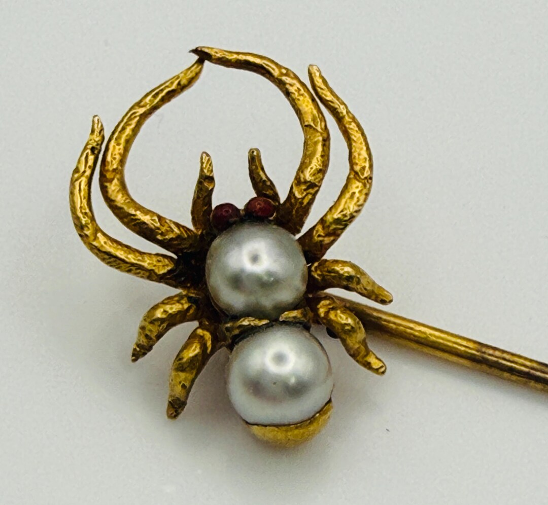 Victorian Gothic Spider Stick Pin - Etsy