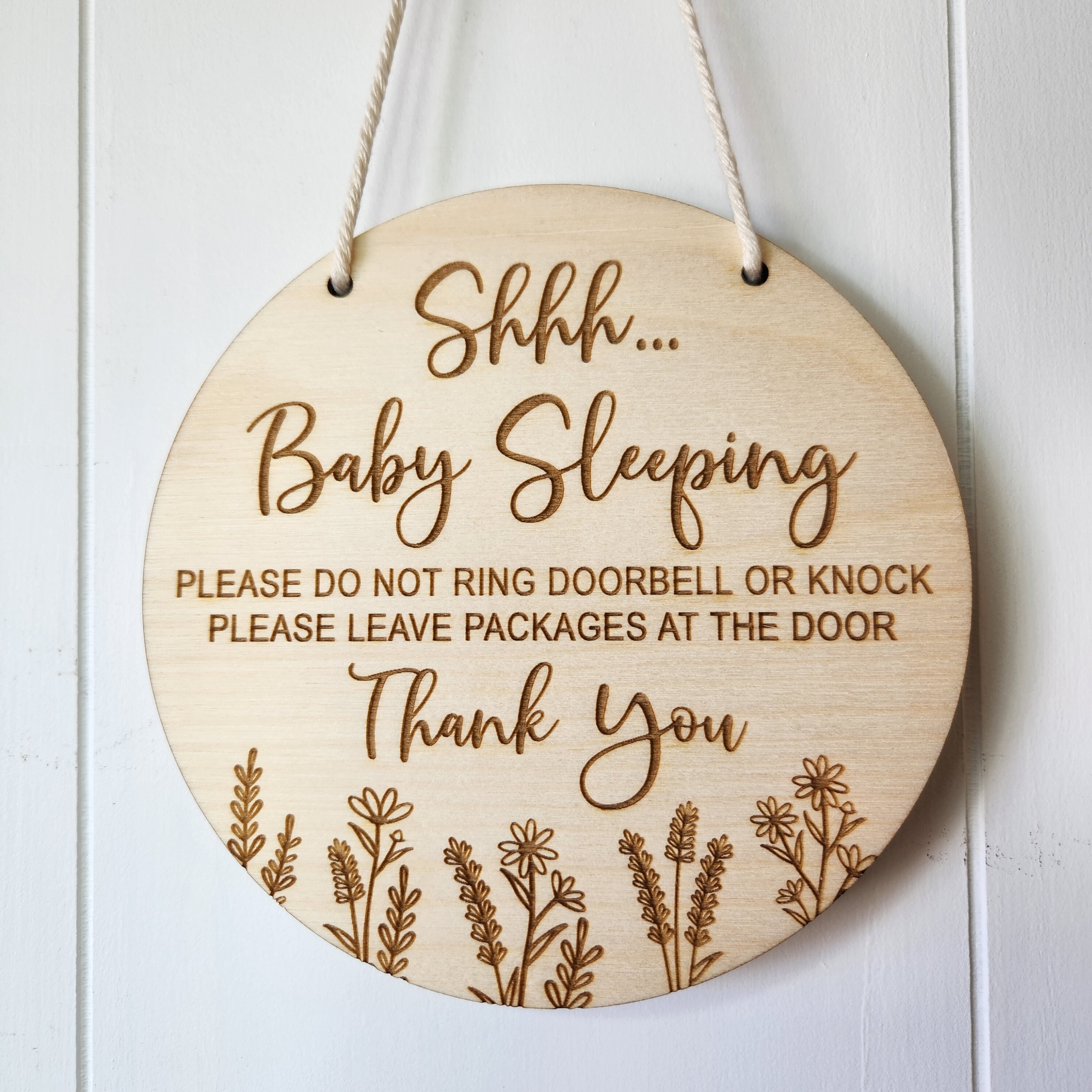 Baby Sleeping Door Sign Do Not Knock Sign Sleeping Baby - Etsy Canada