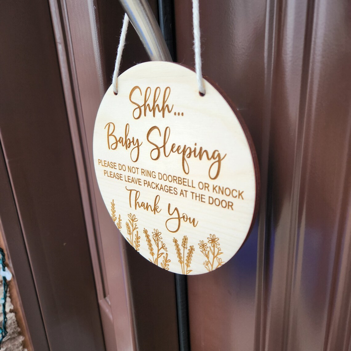 Baby Sleeping Door Sign Do Not Knock Sign Sleeping Baby - Etsy Canada