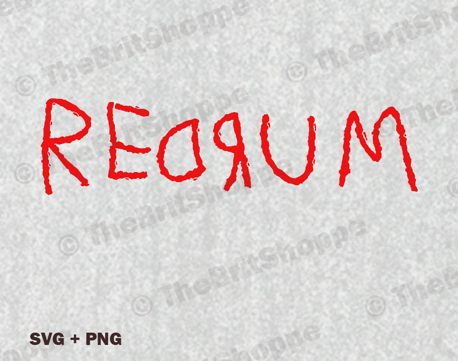 REDRUM - the Shining - Doctor Sleep SVG and PNG for Cricut and ...